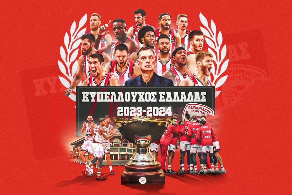 Final 8: Ο Ολυμπιακός κυπελλούχος Ελλάδας 2023-2024